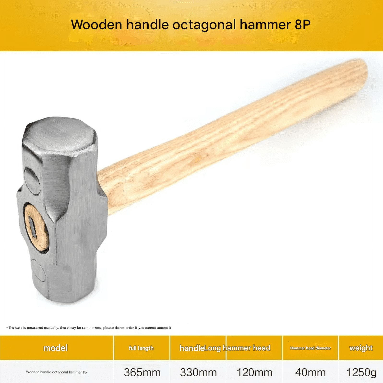 Handle Sledge Hammers Profession Heavy Duty Forged Steel Octagon Hammer ...