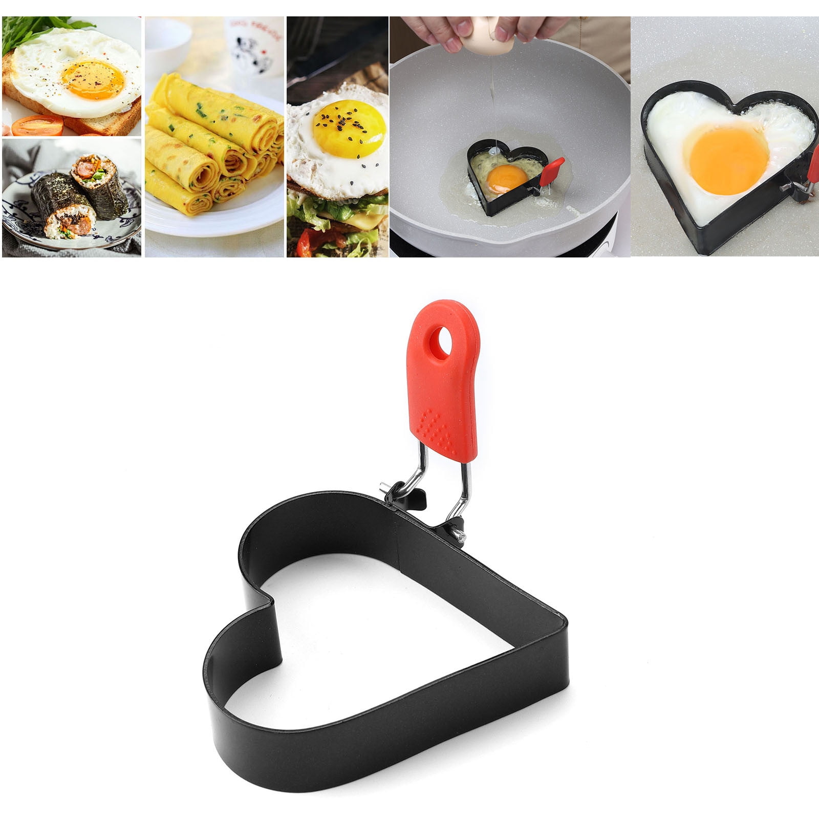Handle Stainless Steel Non-stick Ring Frying Meat Pie Tool Baking Tool ...
