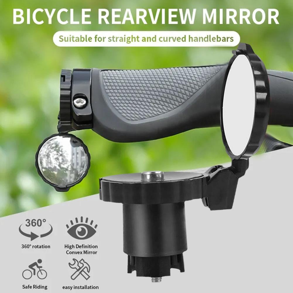 Handlebar Bike Mirror, Bicycle Rearview Mirror, HD Safety Bike Rear ...