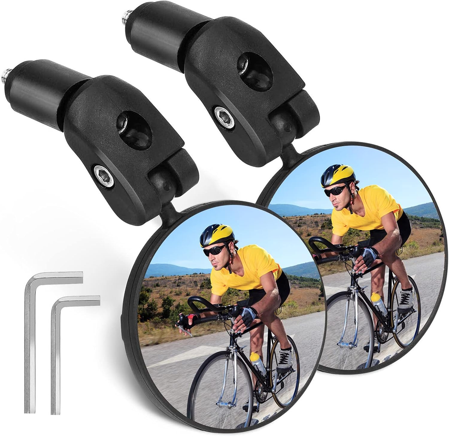 Handlebar Bike Mirror for Universal Design, Durable Design Convex ...