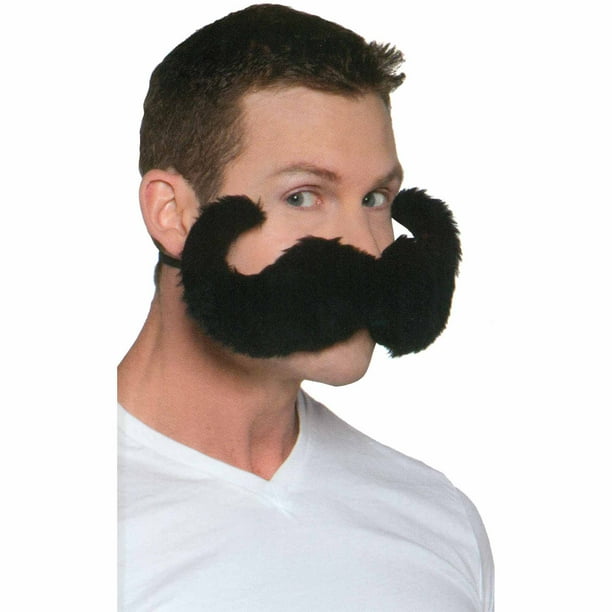 Handlebar Mustache Adult Halloween Accessory - Walmart.com