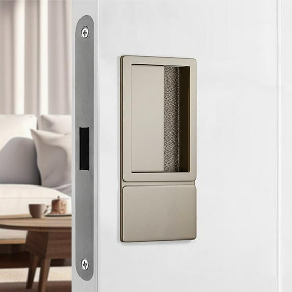 Handleless Flat Lock Magnetic Flush Mount Silent Push-Pull Invisible ...