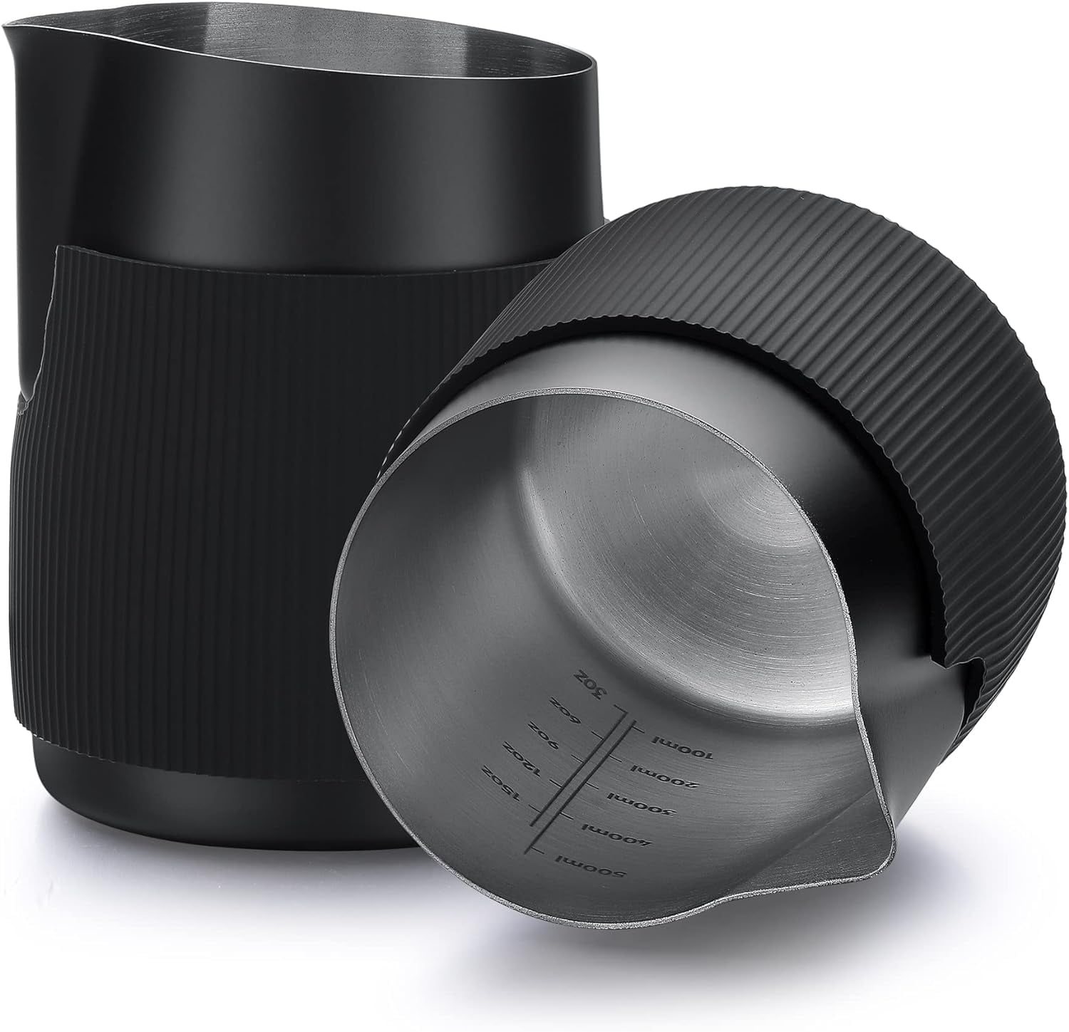 Handleless Milk Pitcher - Espresso Steaming Pitcher with Round Spout ...