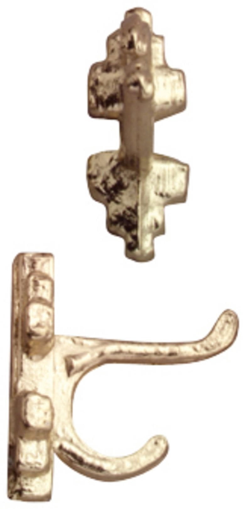 Handley House Dollhouse Miniature Brass Wall Hooks - Walmart.com