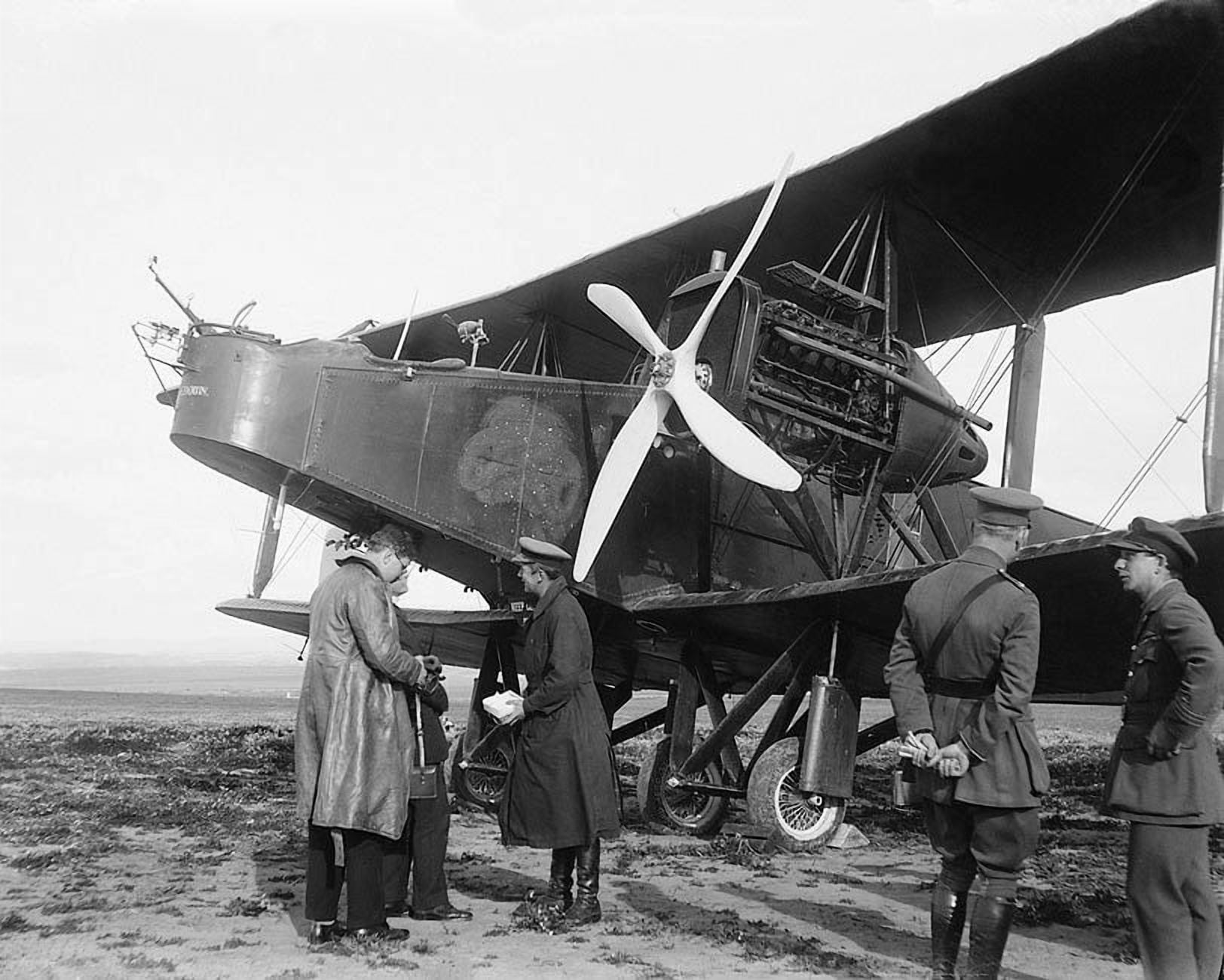 Handley Page Type O / O/100 WWI Bomber - 12x18 Inch Laminated Aviation ...