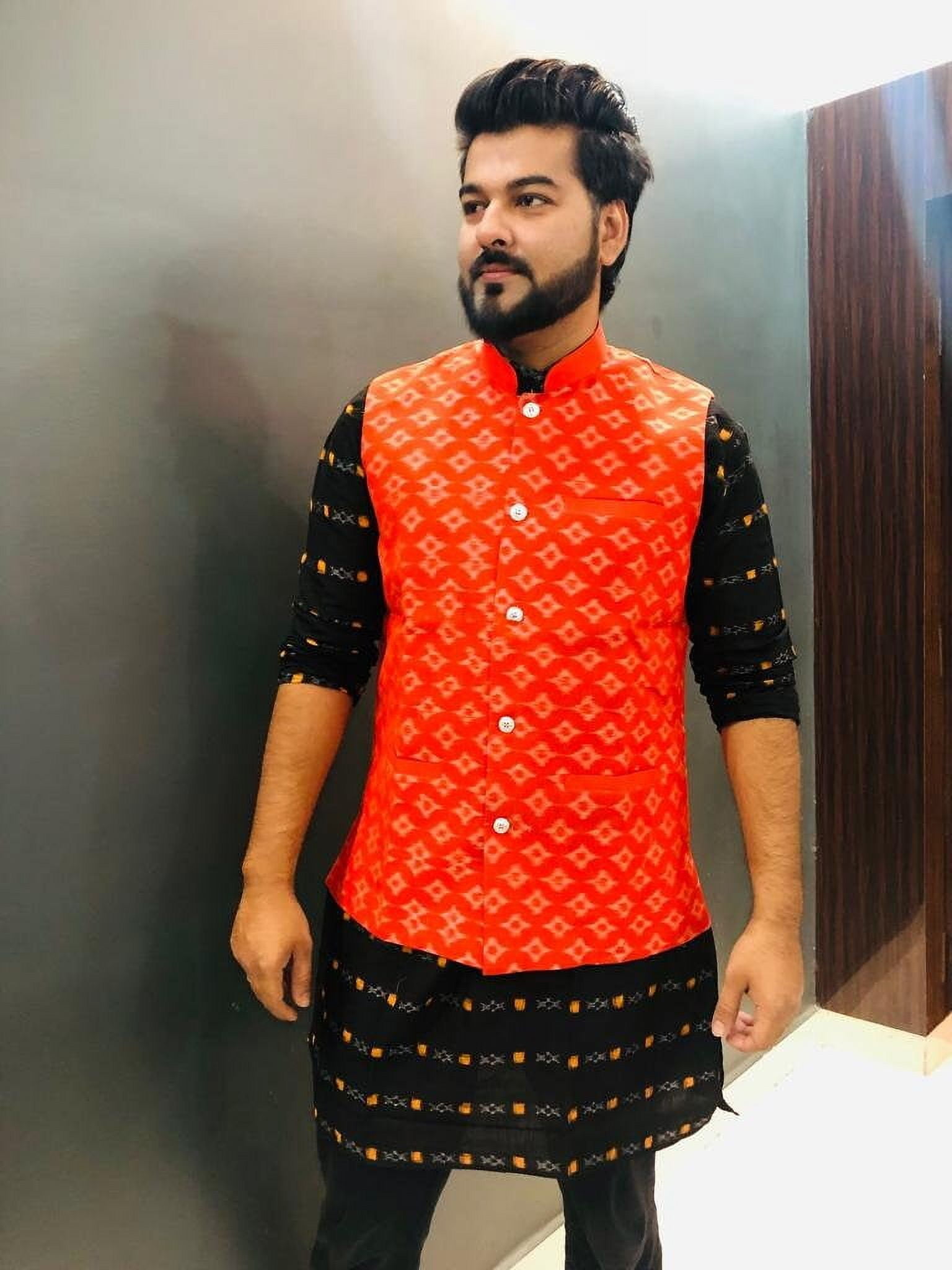 Handloom Sambalpuri Odisha Man Jacket - A Thoughtful Gifted for a ...