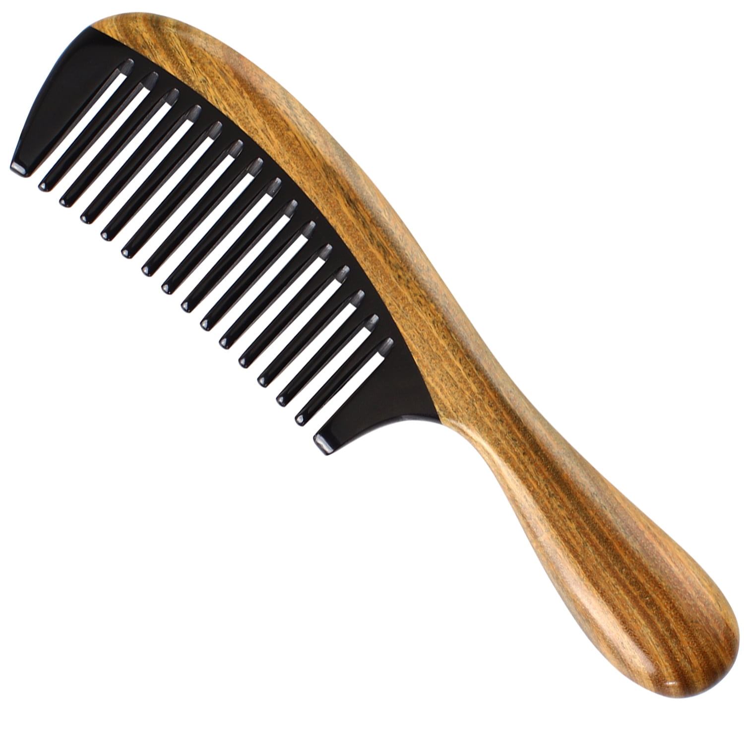 OneDor Handmade Green Sandalwood Comb, Anti-Static Wooden Hair ...