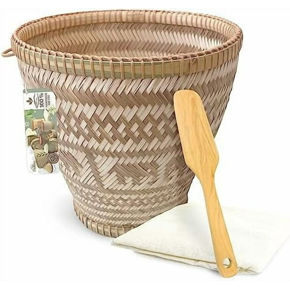 Handmade 100% Natural Traditional Thai Bamboo Wicker Sticky Rice ...
