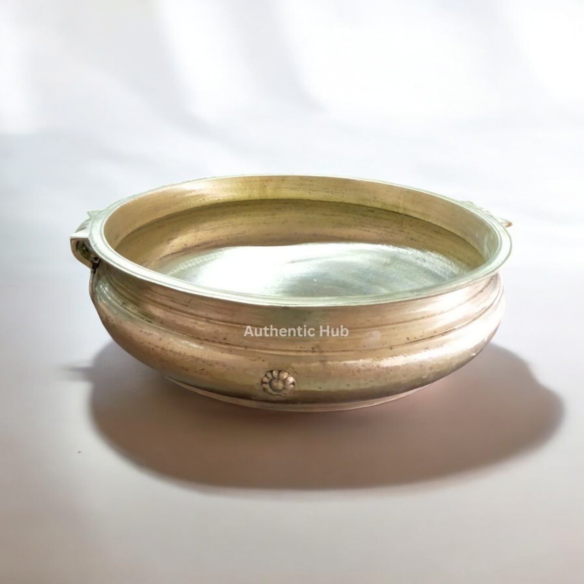 Handmade 16 Inch Unpolished Bronze Uruli, Cooking Pot, Payasam Bowl ...
