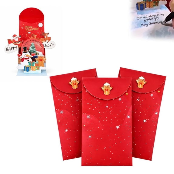 Handmade 3D Christmas Money Card, Christmas Cash Gift Holder Ornament ...