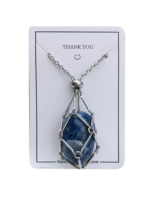 Crystal Holder Necklace Cage