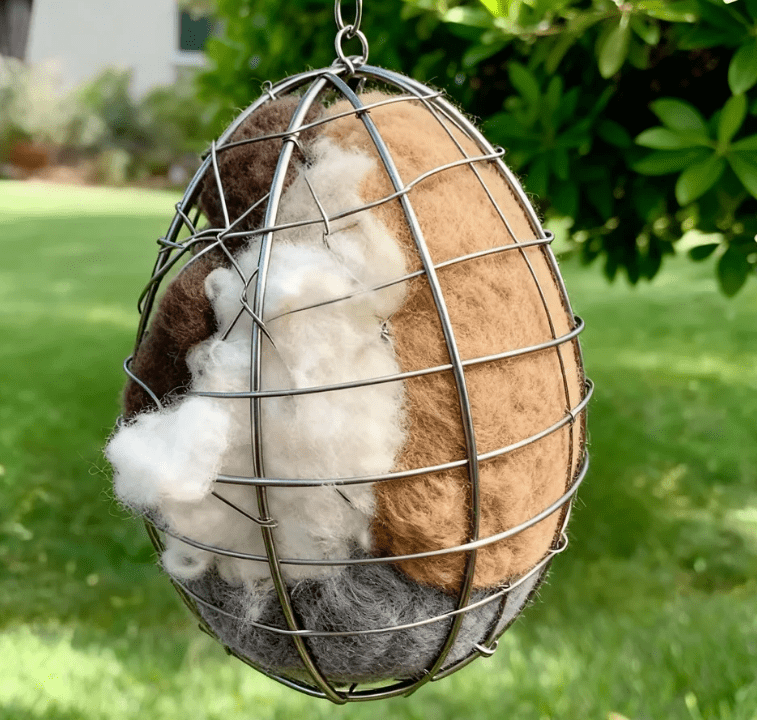 Handmade Alpaca Fiber Bird Nesting, Birds Nests Material Holder ...