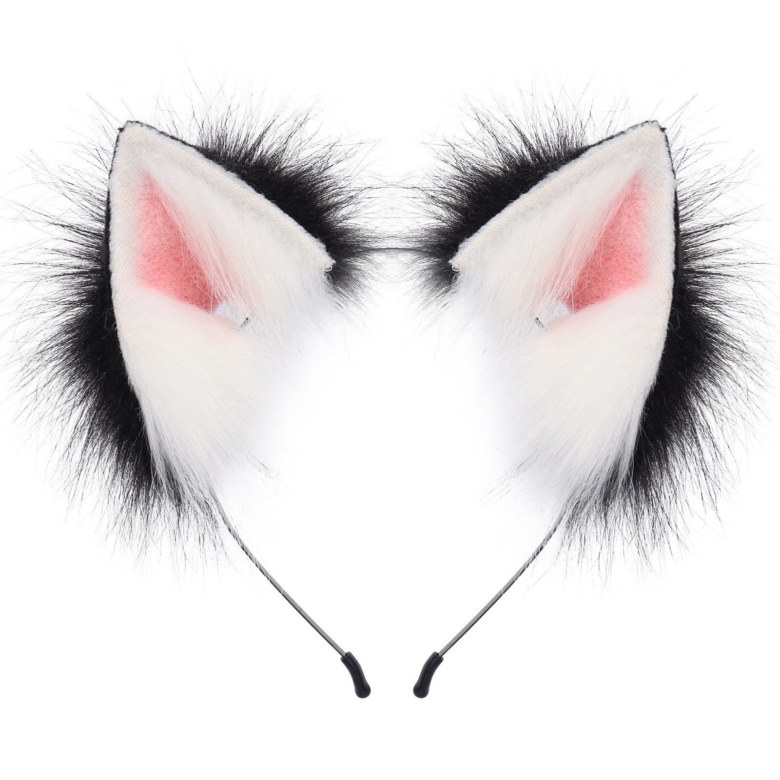 Handmade Animal Cat Ears Headband Furry Wolf Hairhoop Headwear for ...