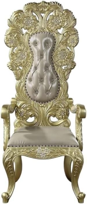 Handmade Arm Chair - Gold Finish: Elegant Seating Redefined. - Walmart.com