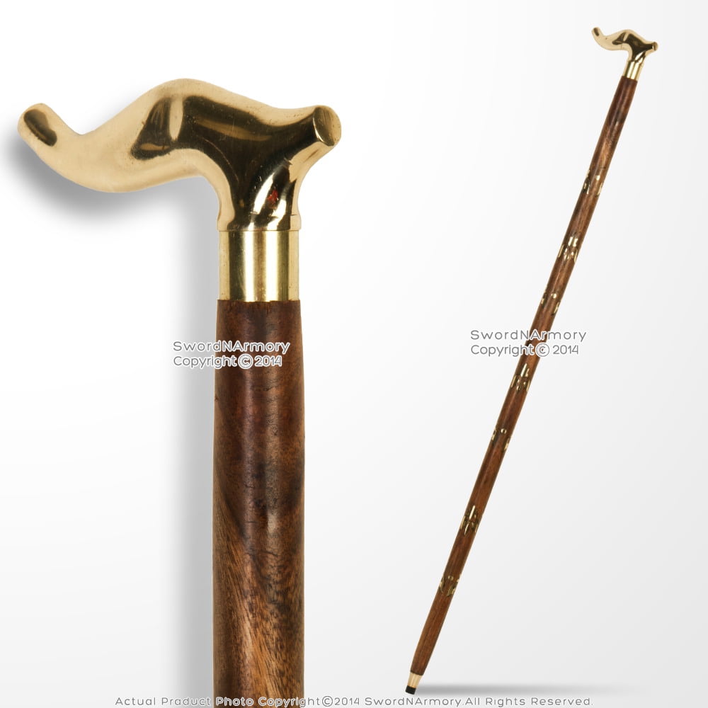 Handmade Art Deco Sheesham Wooden Walk Costume Cane - Walmart.com