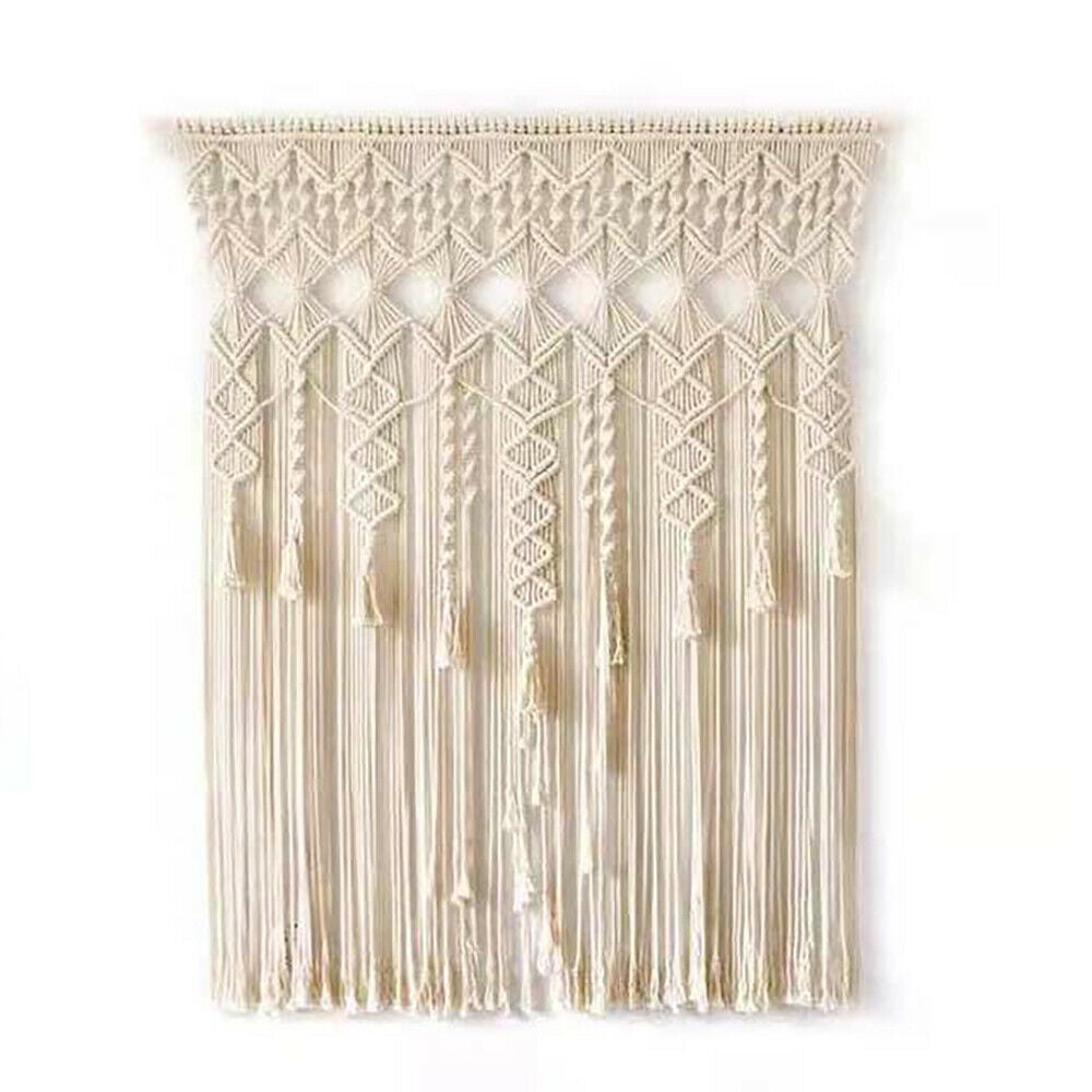 Handmade Backdrop Curtain, Wall Hanging Curtain Living Room Macrame ...