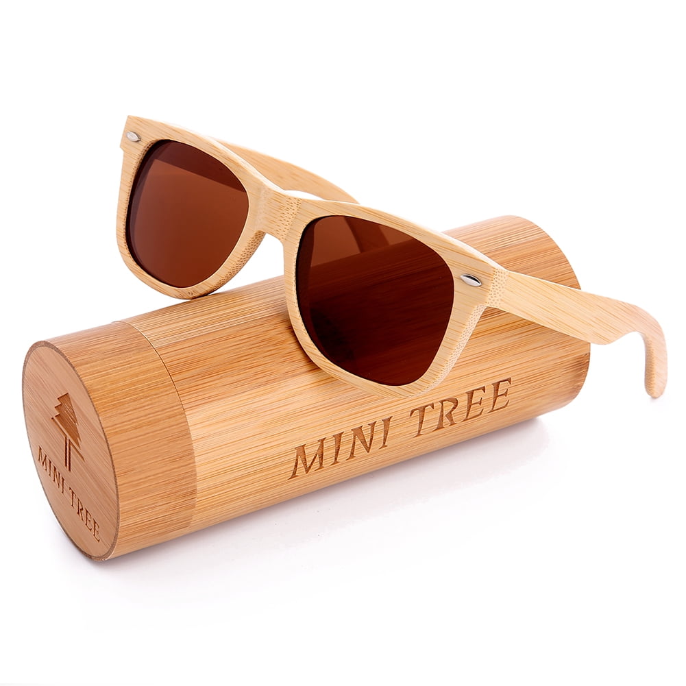 Handmade Bamboo Sunglasses Mens Polarized Floating Shades for Women UV ...