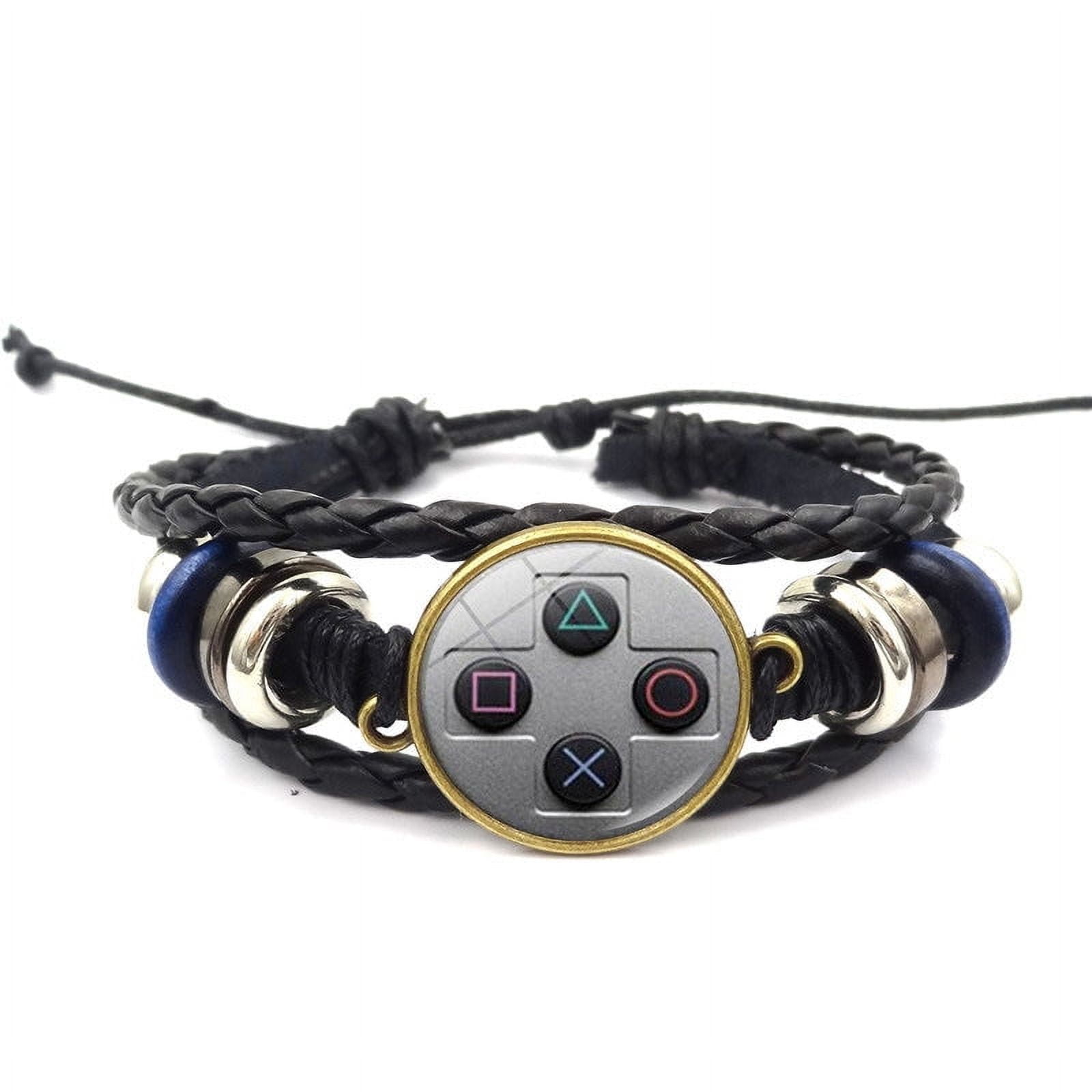 Unisex Leather Bracelet Vintage Alloy Constellation Beaded Design Retro ...