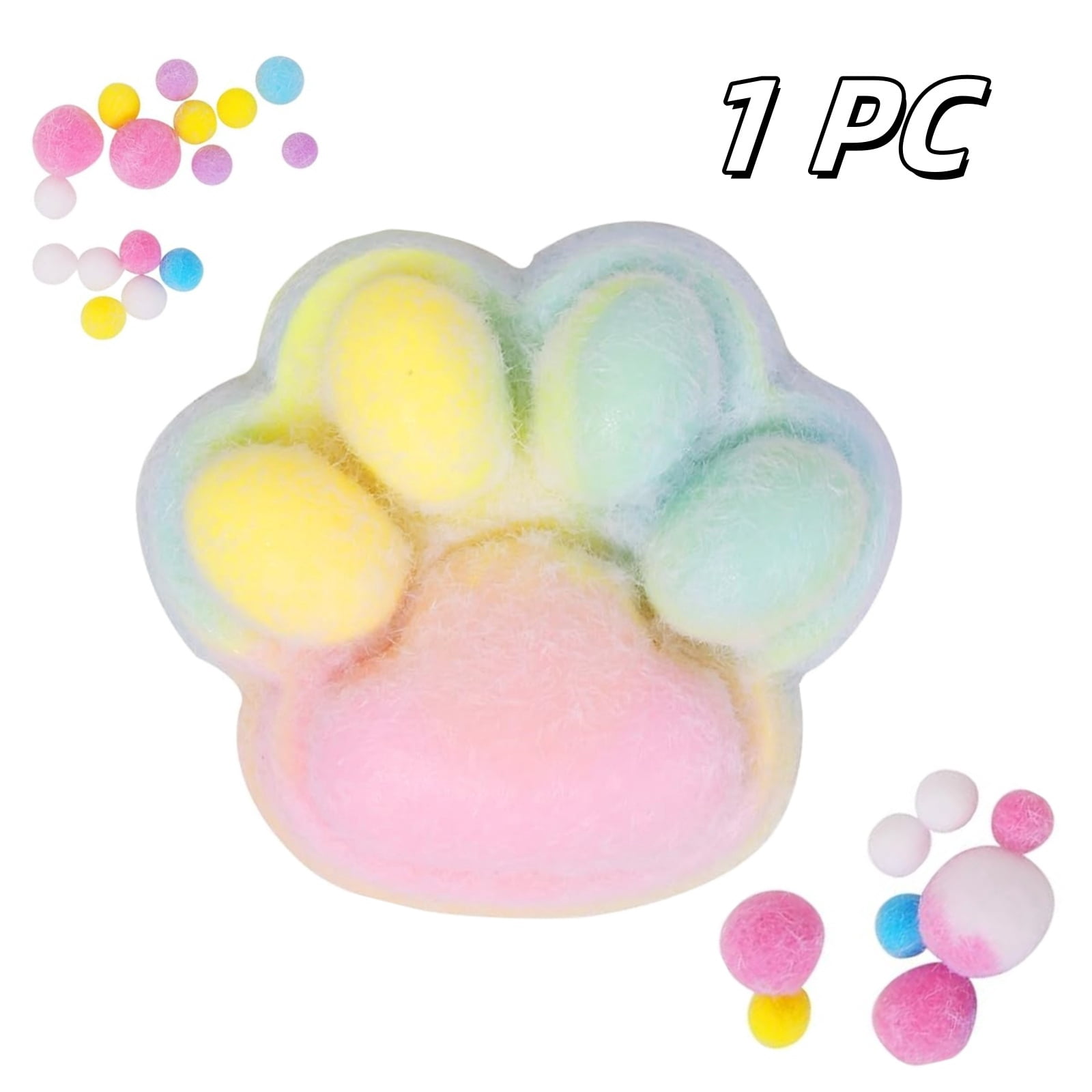 Handmade Big Cat Paw Silicone Squeeze Toys, Cat Paw Taba Squishy, Fufu ...
