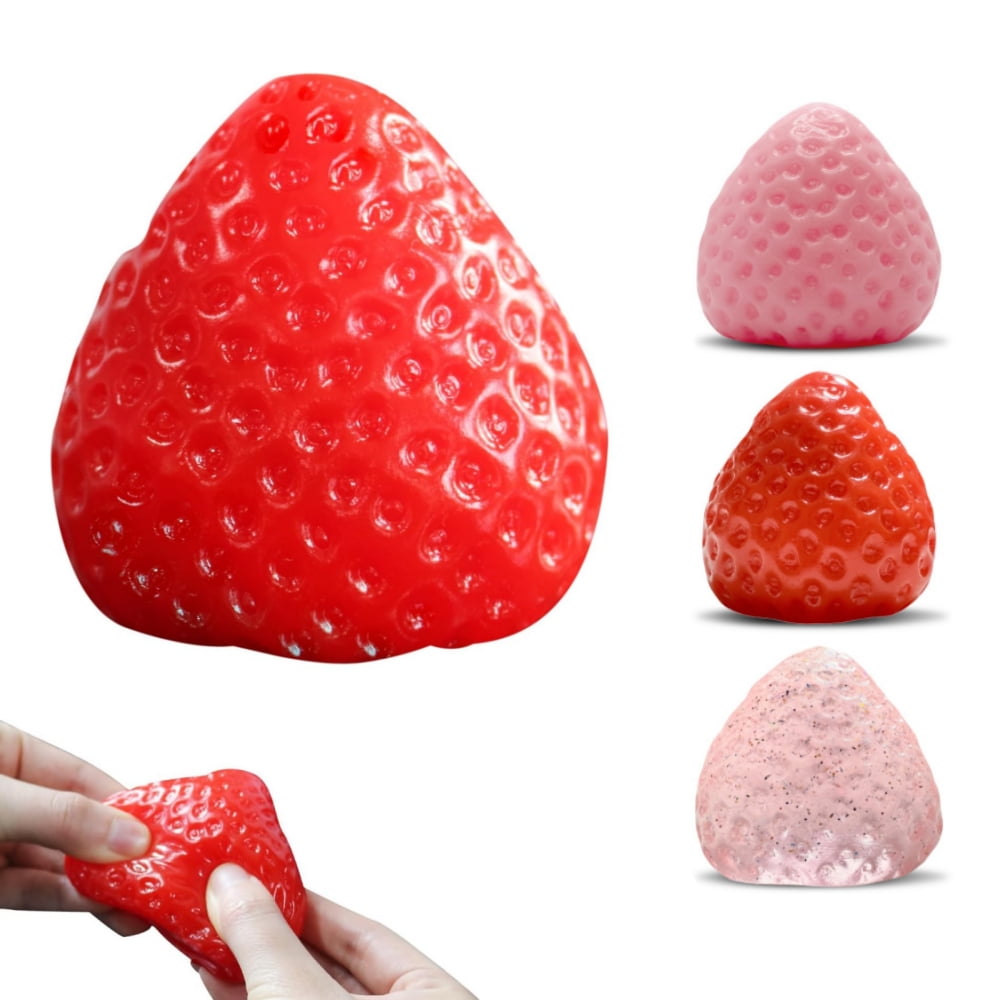 Handmade Big Taba Squishy Strawberry,Cute Strawberry Squeeze Toys ...