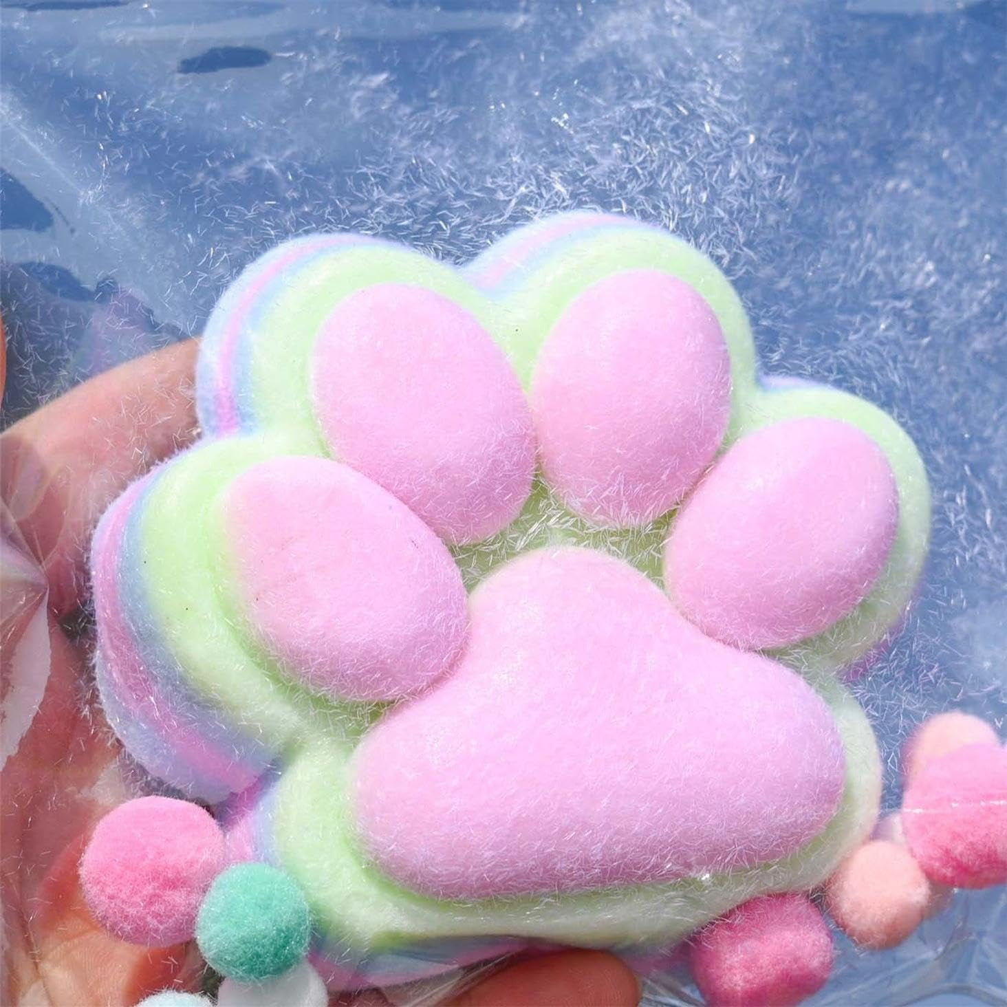 Handmade Big Taba Squishy Ultra Soft Squishy Fidget Toys Samll Cat Paw ...