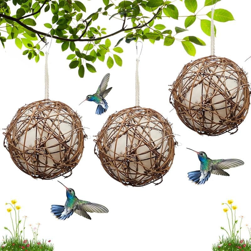 Handmade Birdhouse and Birdhouse Materials, 2024 New Bird Nesting Ball Material for Wild Birds ...