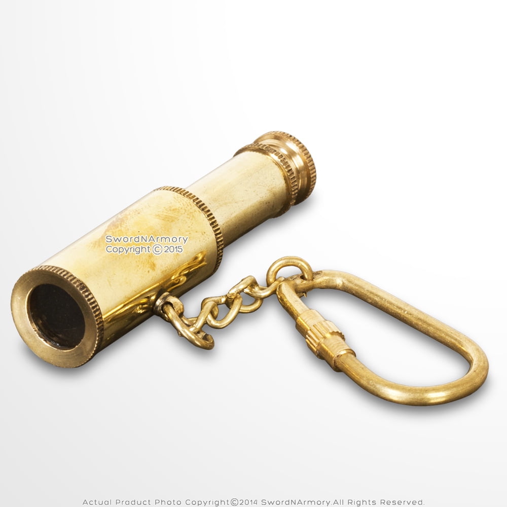 Handmade Brass Miniature Telescope Eyeglass Keychain - Walmart.com