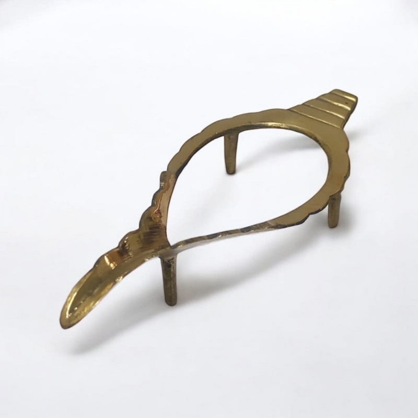 Handmade Brass Pooja Shankh Stand Shankh Holder Puja Conch Shankh Stand ...