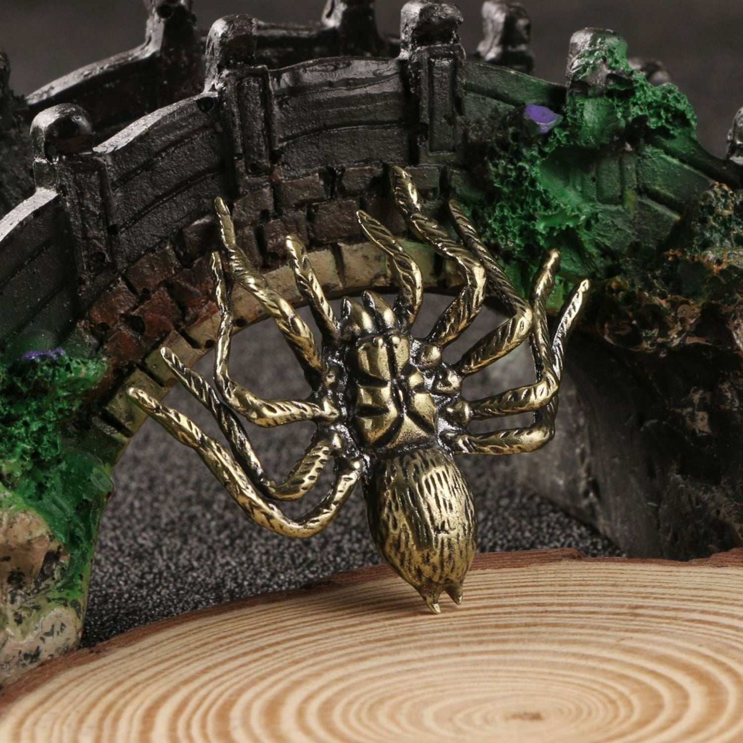 Handmade Brass Spider Sculpture Animal Statue Home Office Decor ...