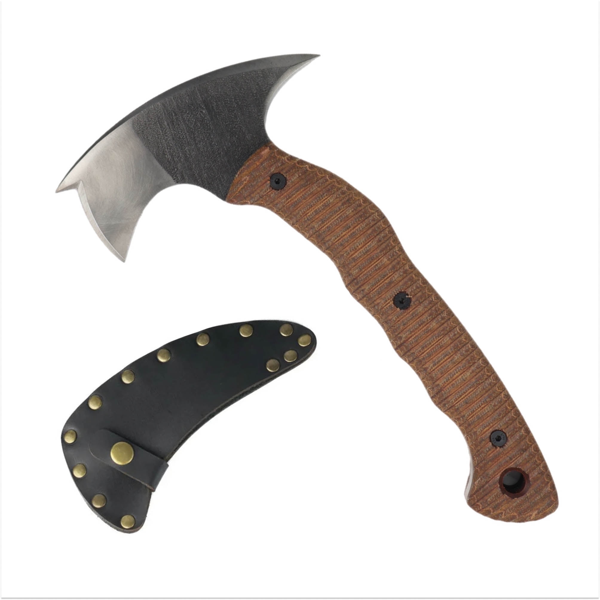 Handmade Camping Axe 11.81", Compact Hatchet w/ Composite Handle and ...