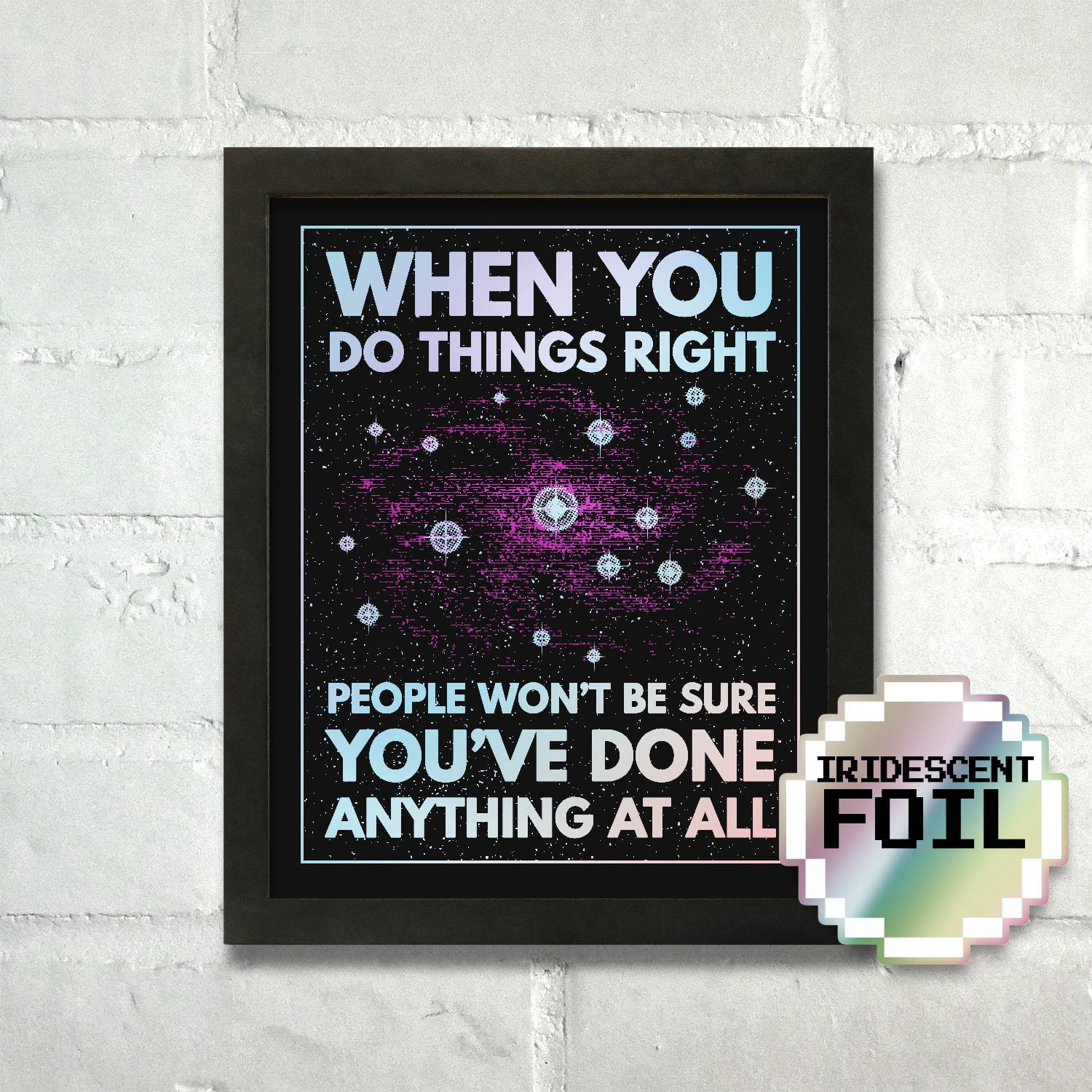 Handmade Cartoon Inspirational Quote Art: When You Do Things Right ...