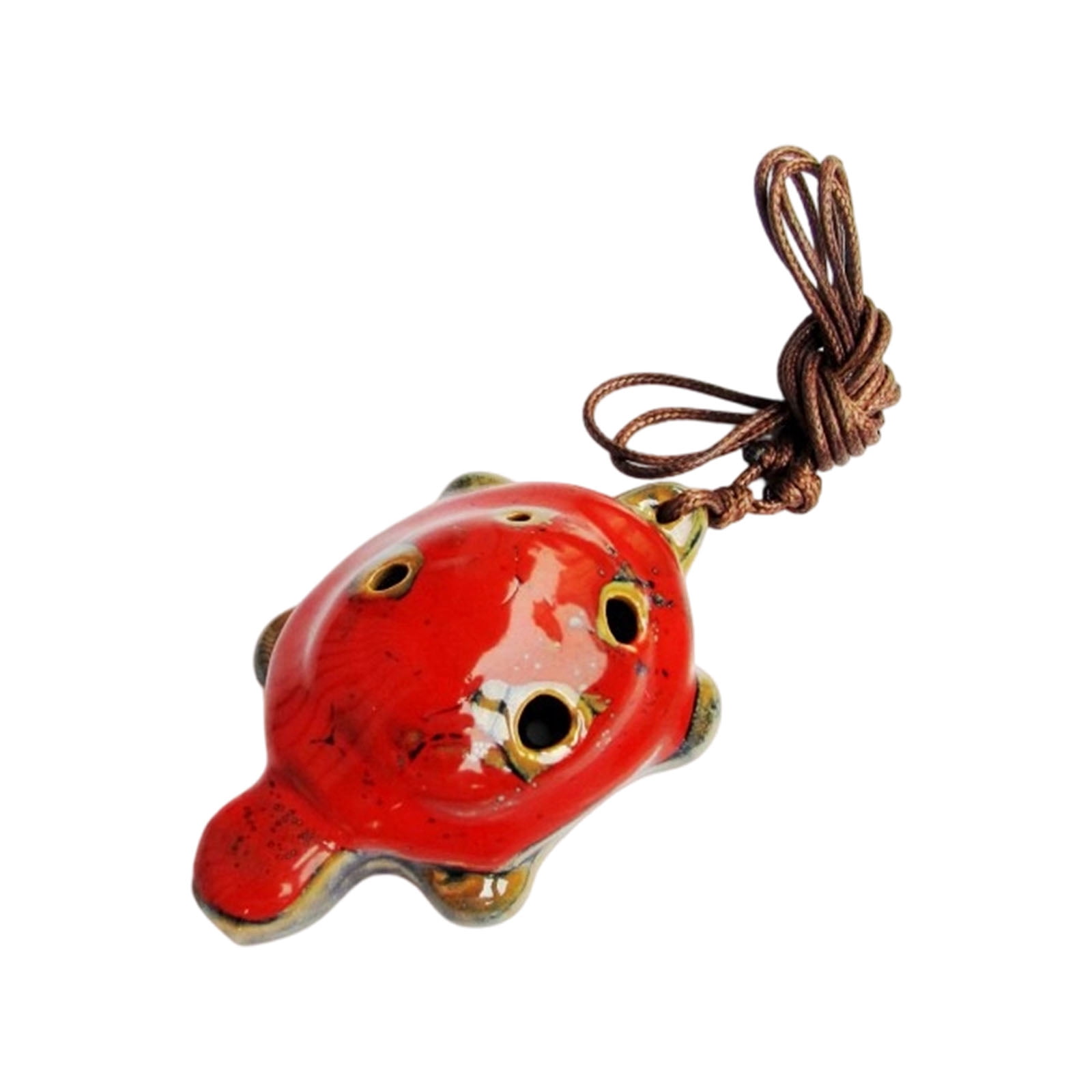 Handmade Ceramic Ocarina 6 Holes C Key Musical Instrument For Collector ...