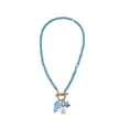 Handmade Ceramic Sea Creature Necklace With Vibrant Beaded Design ...