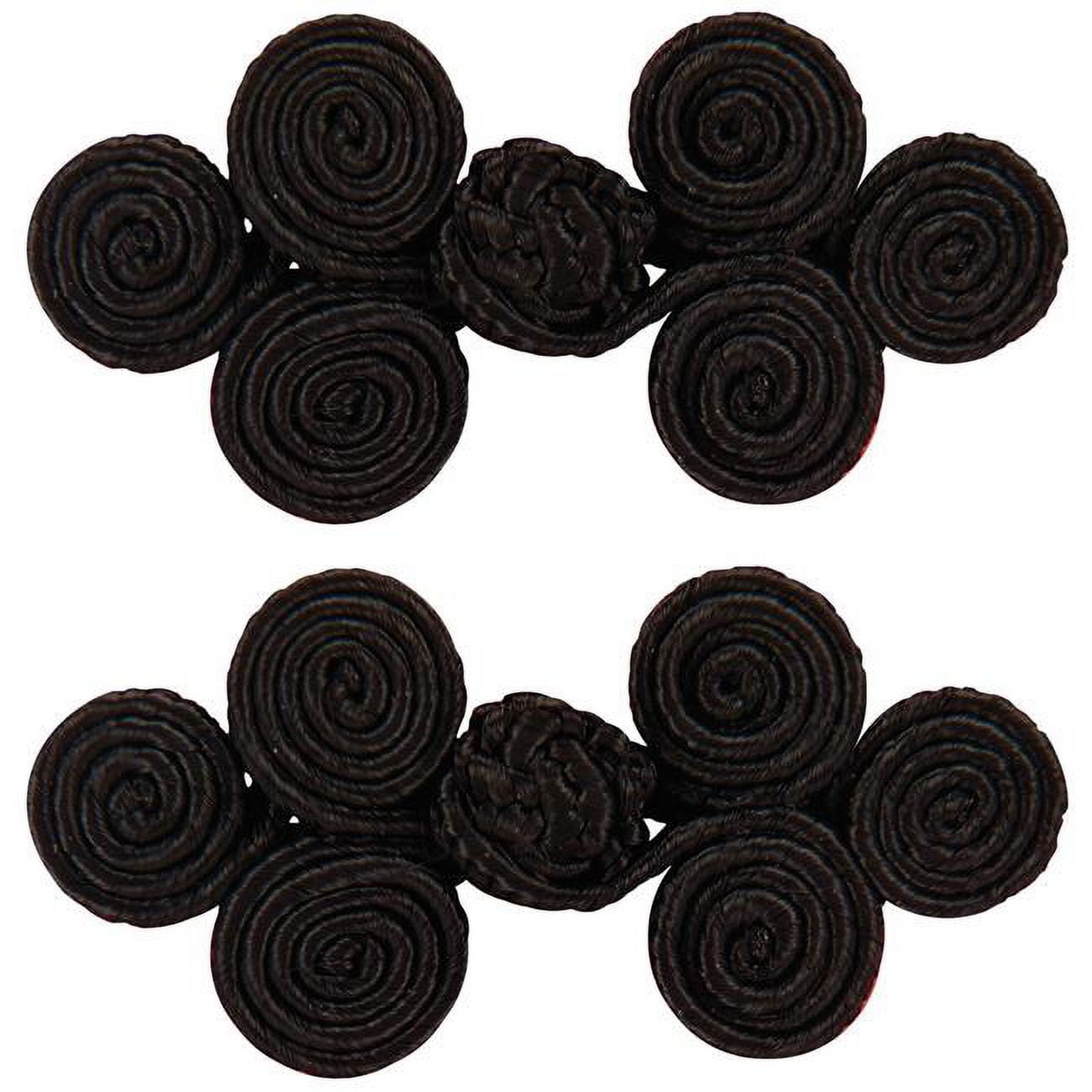 Handmade Chinese Frog Closures 5cm 2/Pkg-Black - Walmart.com