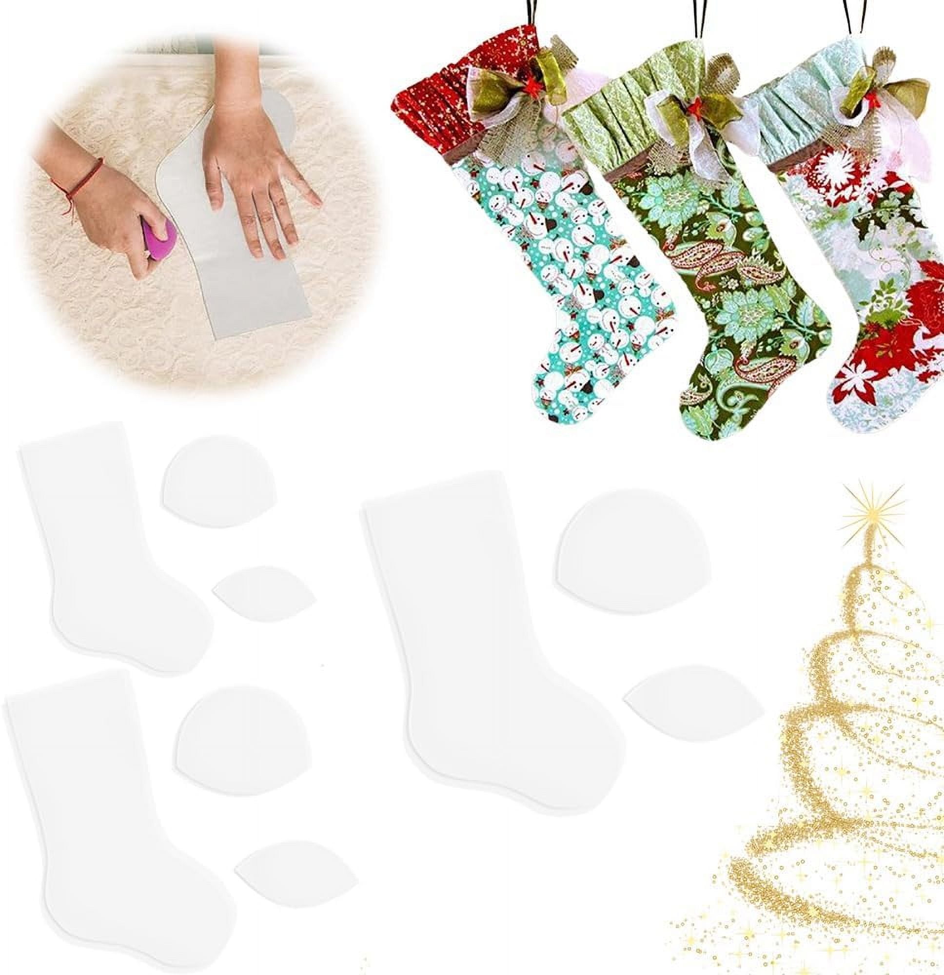 Handmade Christmas Stocking Template Set, 2023 New Cute Christmas DIY ...