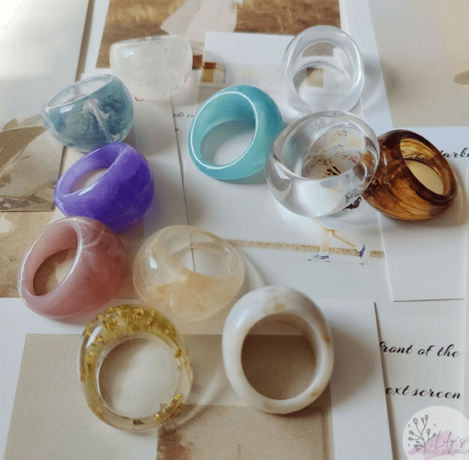 Handmade resin rings store