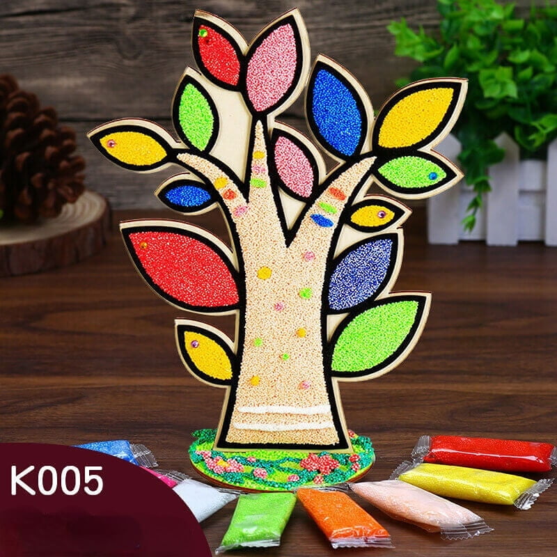 Handmade Clay Coloring DIY Puzzle Production-Snowflake Clay Painting ...