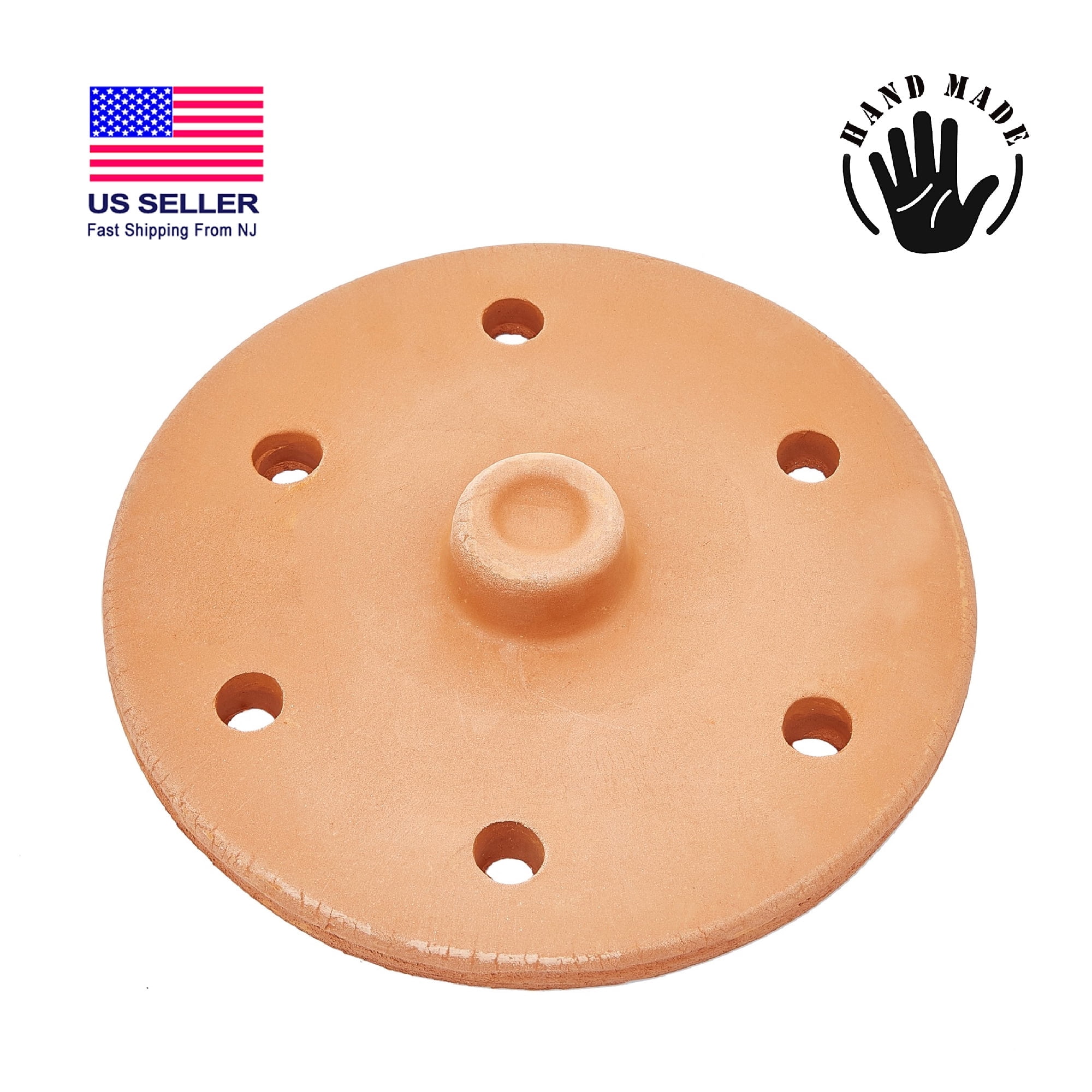 Handmade Clay Pot Dolma Lid Cover, Unglazed Terracotta Grape Leaf Roll ...