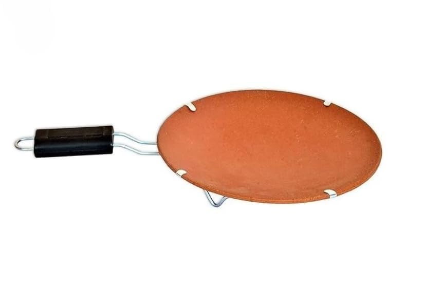 Handmade Clay Roti Tawa with Stand 254 cm Terracotta Cooking Pan for ...
