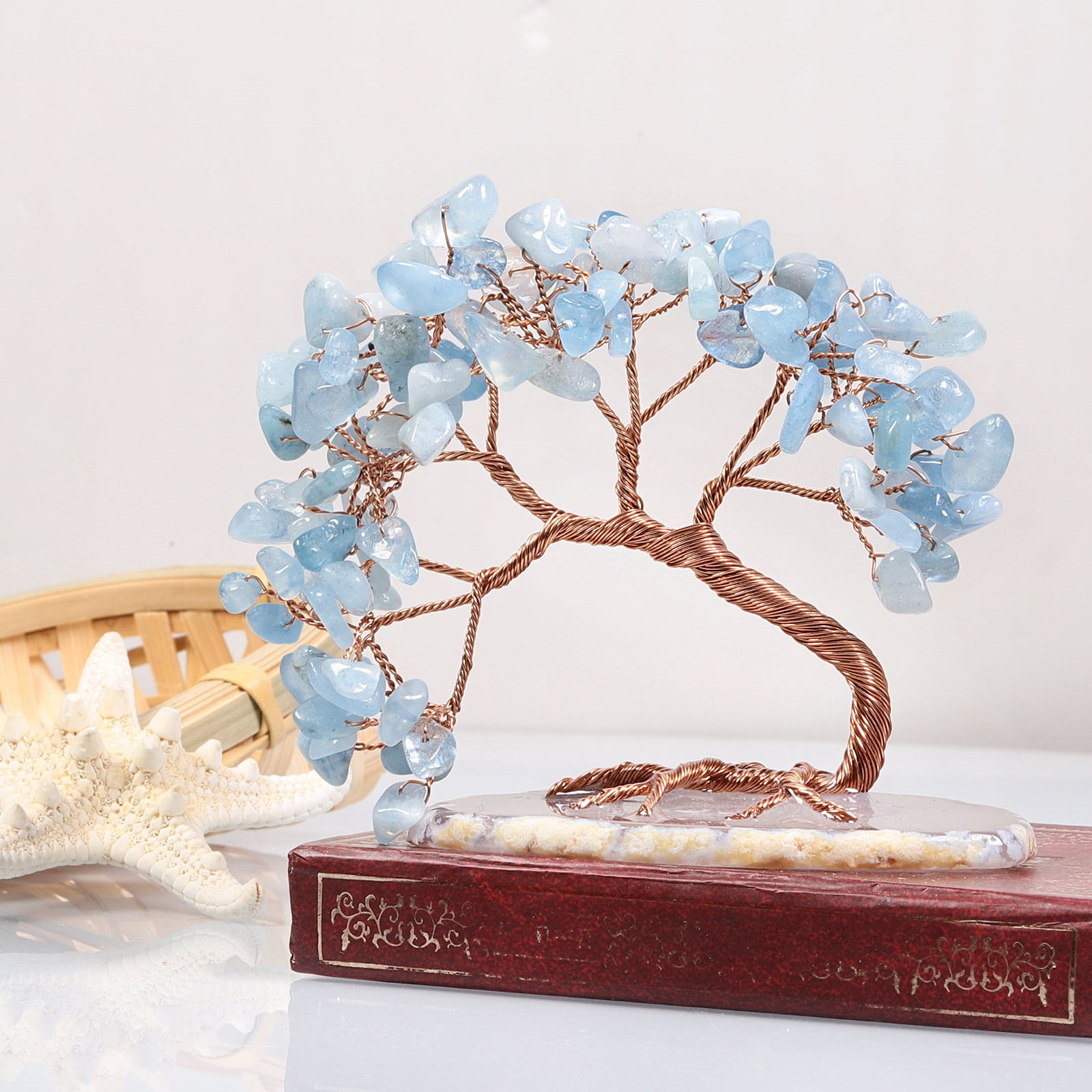 Handmade Colorized Crystal Money Tree for Good Luck Wealth Health ...