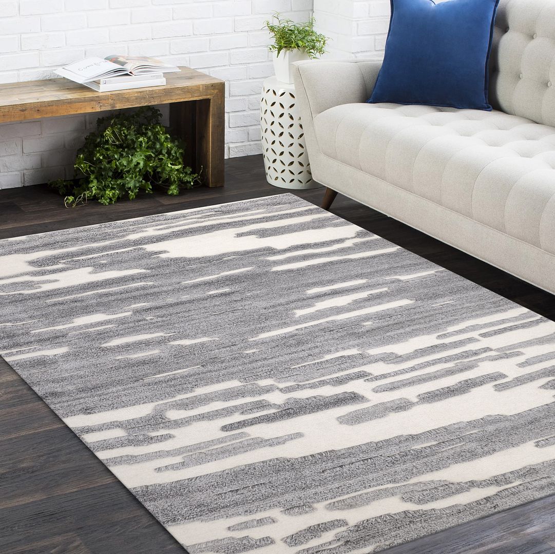 Newport Collection - Blue, Gray Geometric Modern Area Rug - Walmart.com