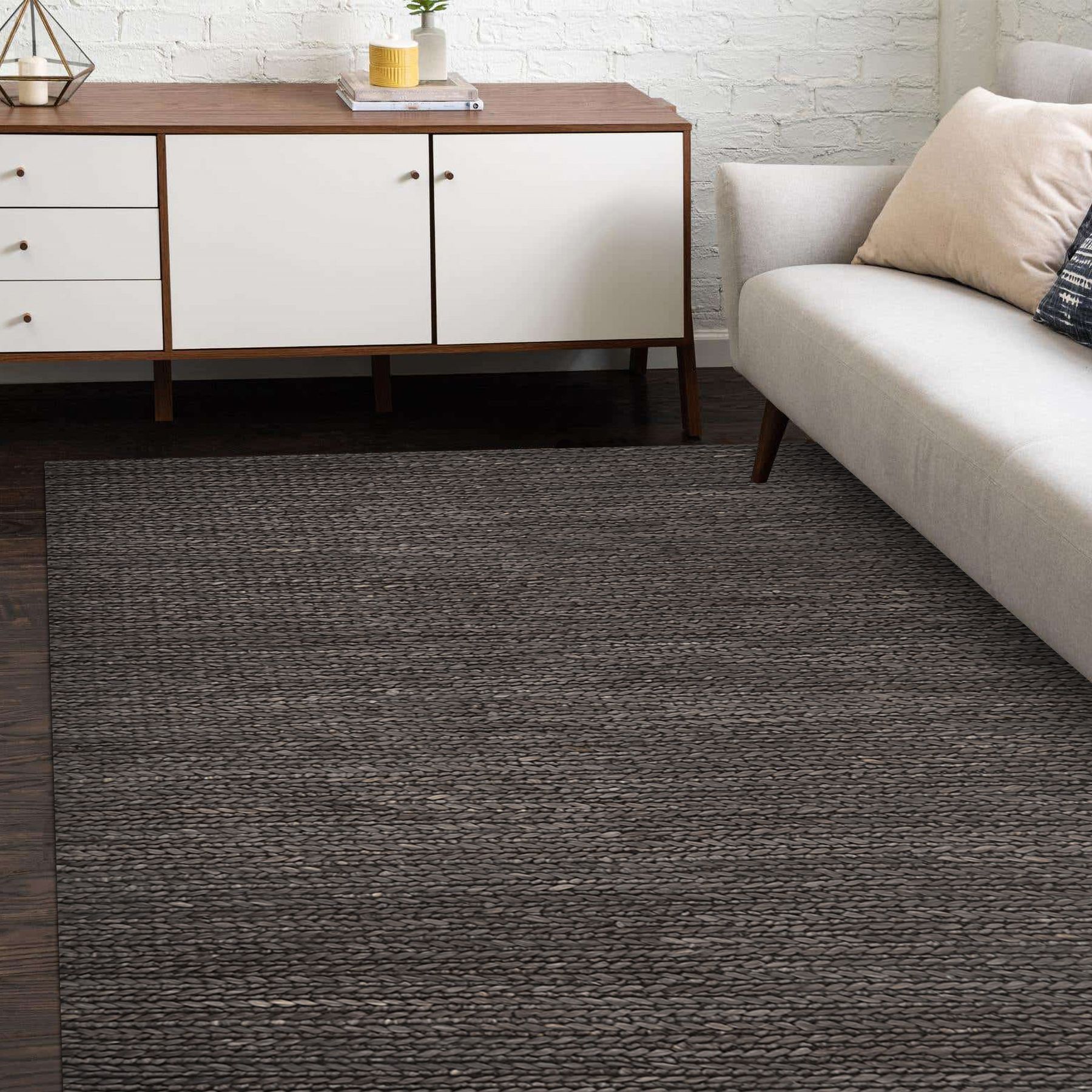 Mainstays Titan Solid Living Room Area Rug, Pecan, 8' x 10' - Walmart.com