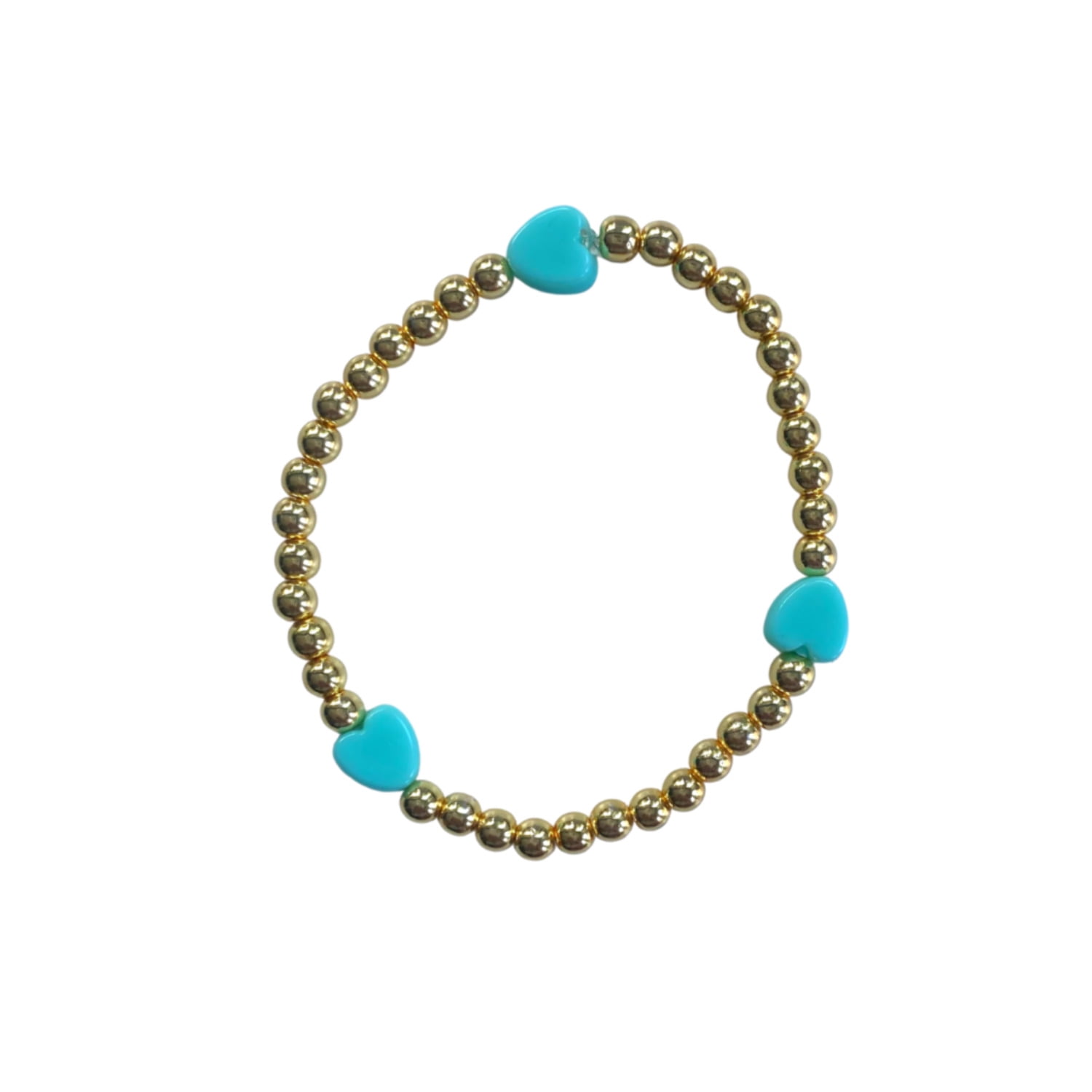 Handmade Conversation Heart Bracelet from Stacked By Suzie teal small ...