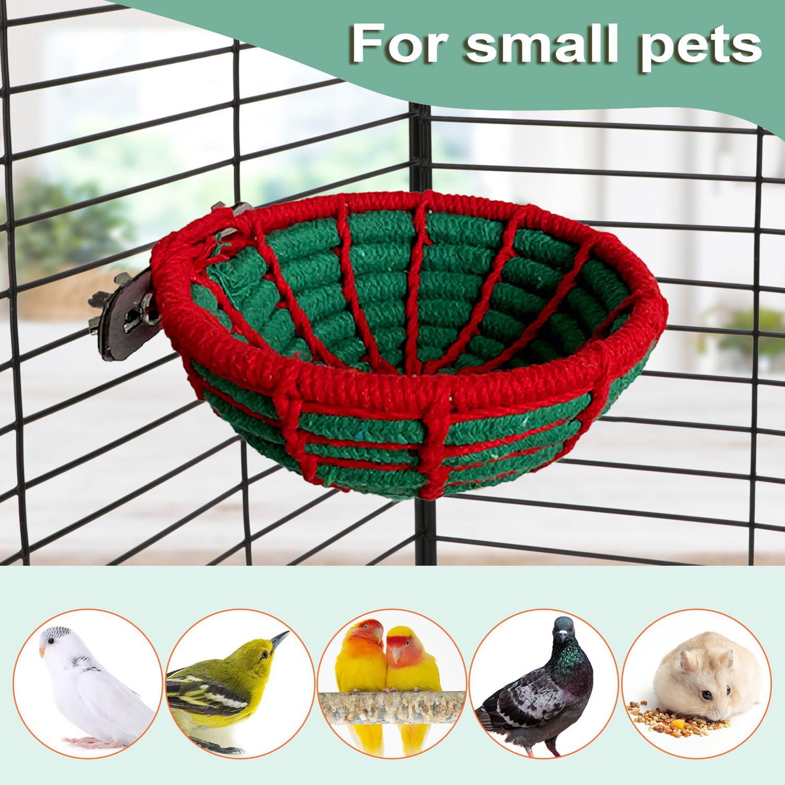 Pet Supplies Handmade Rope Bird Breeding Cage for Small Parrots Budgies ...
