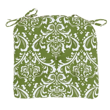 VHC Brands Tea Cabin 14' Country Cushion Chair Pad, Rustic Green Plaid ...