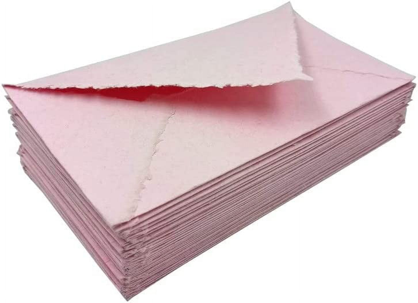 Handmade Cotton Rag Textured Paper Envelopes Deckle Edge-Thick 150 GSM ...