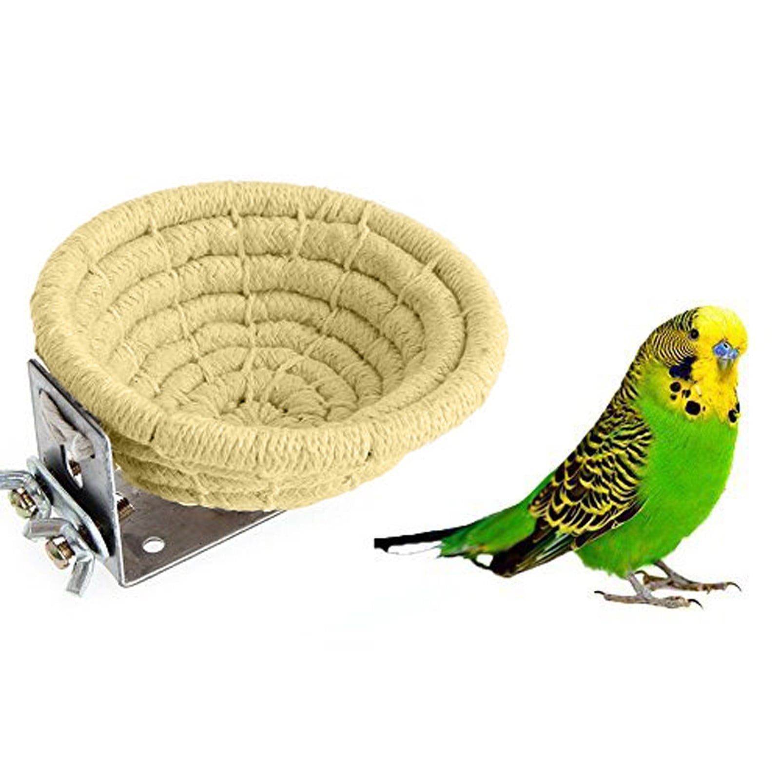Handmade Cotton Rope Bird Nest Breeding Bed Hatch House Cage with Pads ...