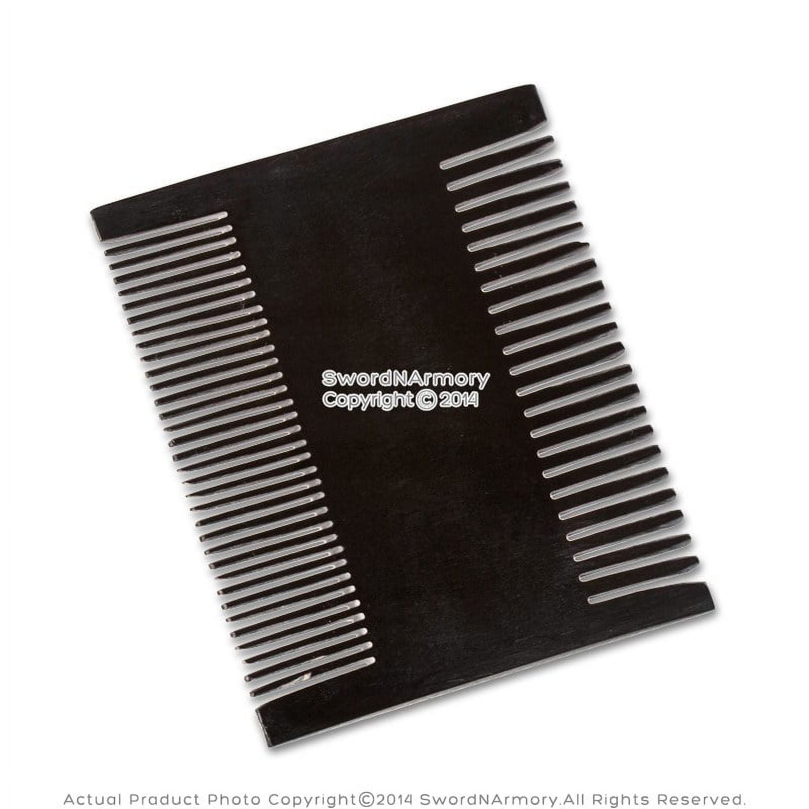 Handmade Cow Pocket Horn Comb Natural Finish 3" by 2.5" Medieval Style ...