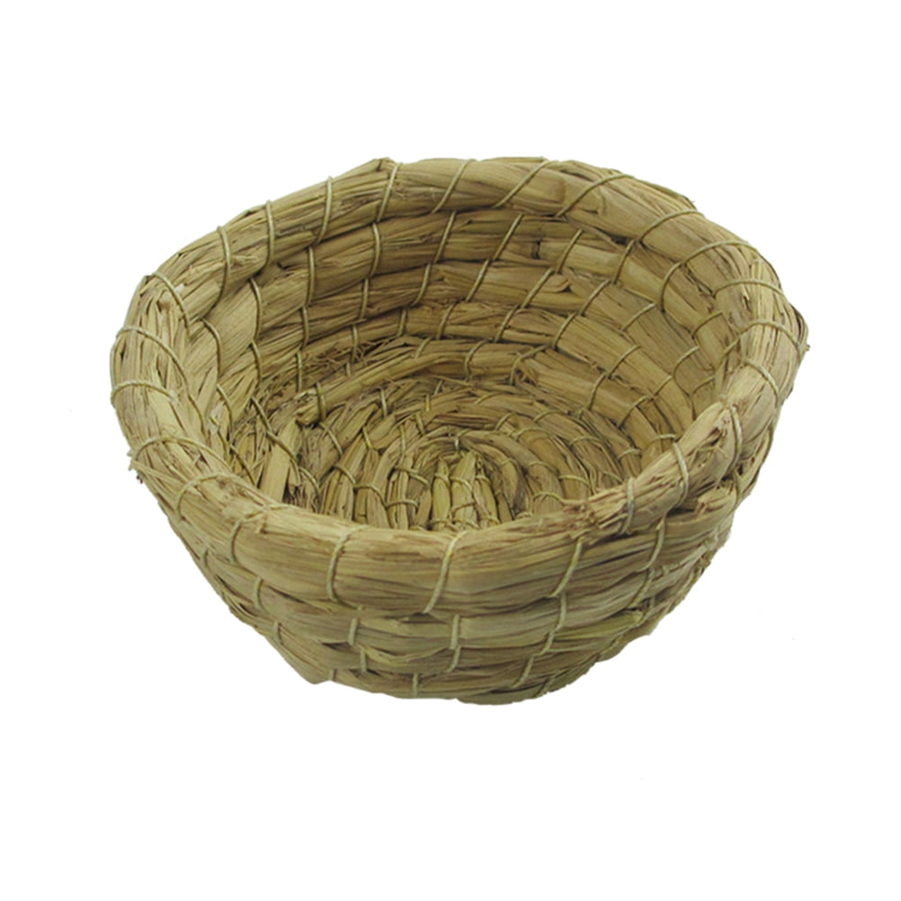 Handmade Craft Straw Nest Weave Artificial Bird Nest For Parrot Macaw ...