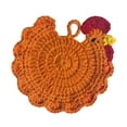 Handmade Crochet Chicken Coasters Funny Cute Animal-Themed Drink ...